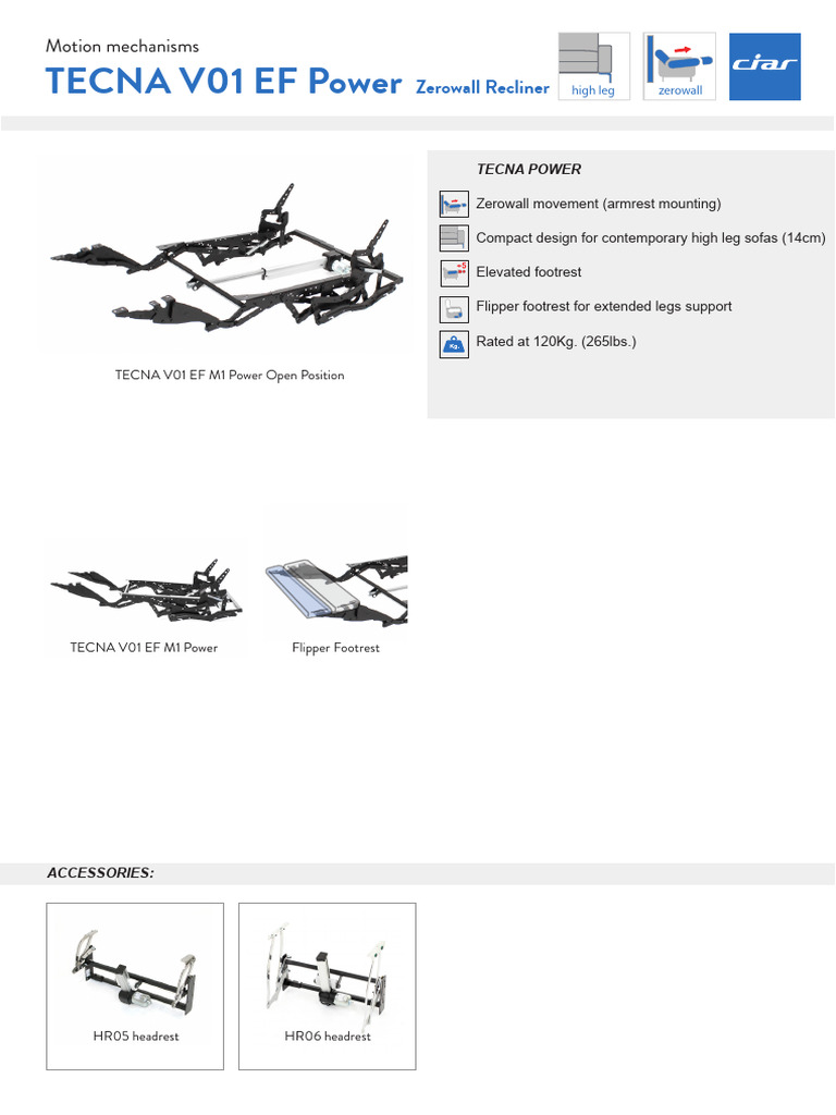 Tecna V01 EF P Product Card | PDF