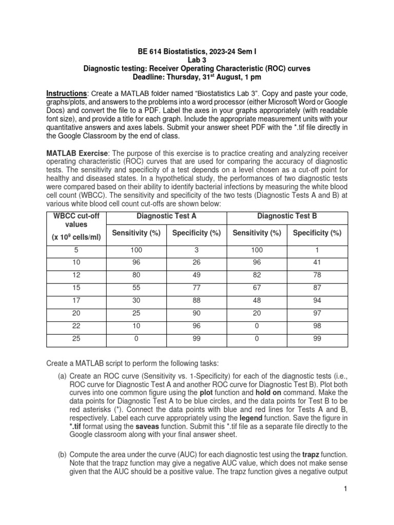 Biostatistics Lab 3 | PDF