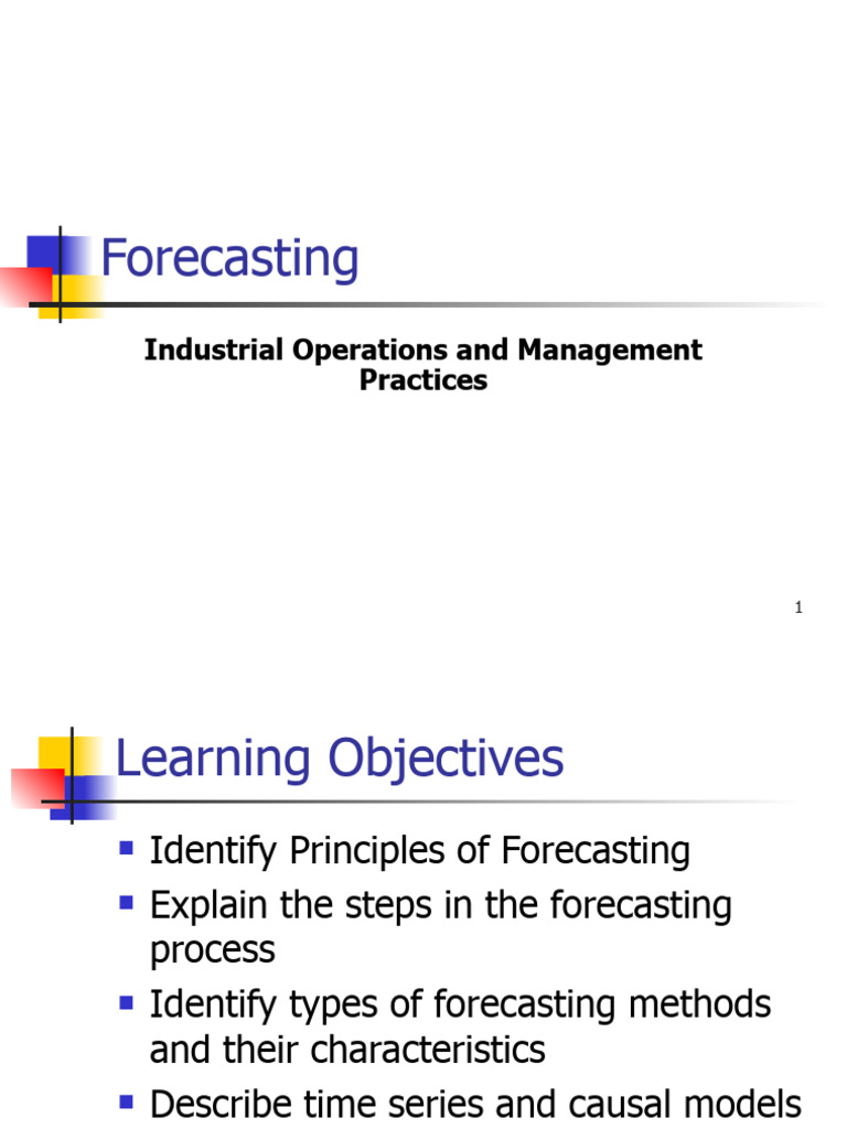 Forecasting | PDF | Business | Teaching Methods & Materials
