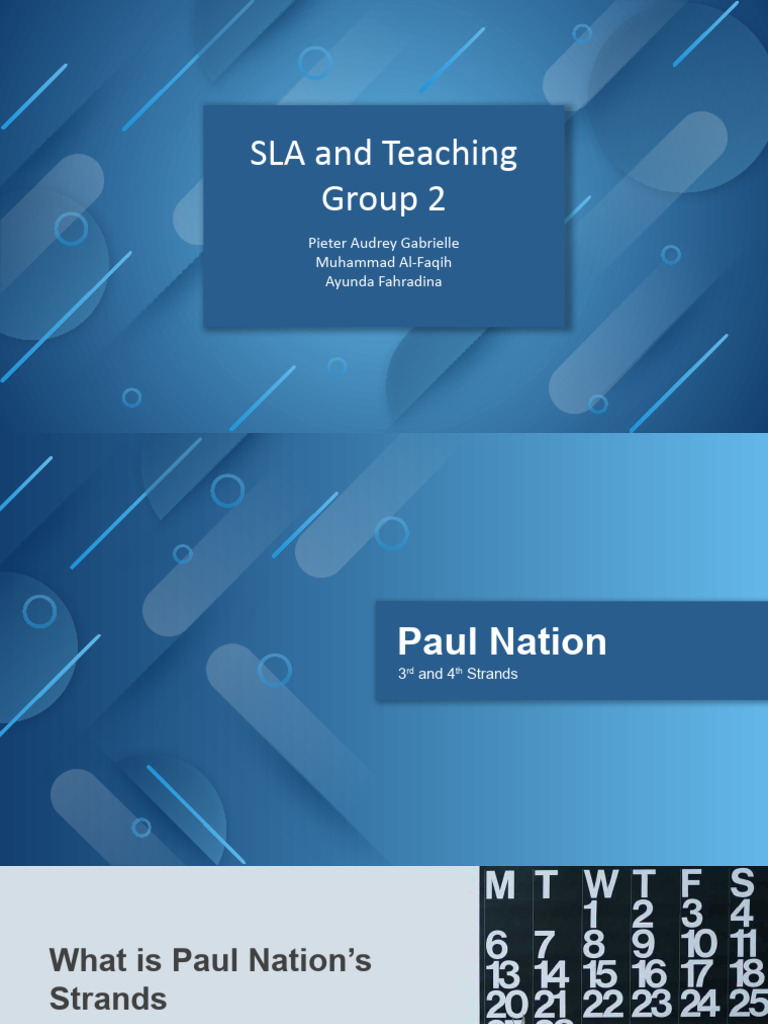 Paul Nation's 3rd and 4th Strands Explained | PDF