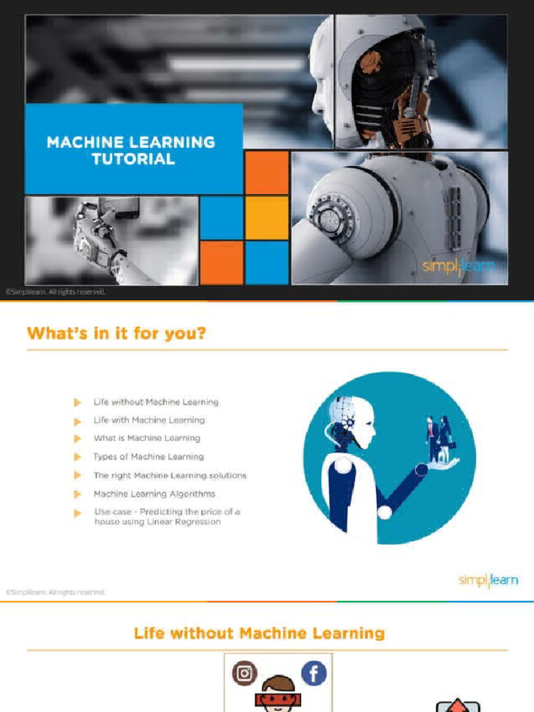 Machine Learning Tutorial | PDF