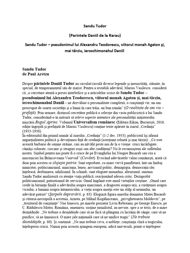 Sandu Tudor | PDF
