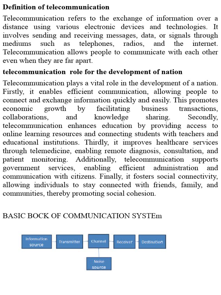 Understanding Telecommunication Systems | PDF | Telephone Exchange | Radio