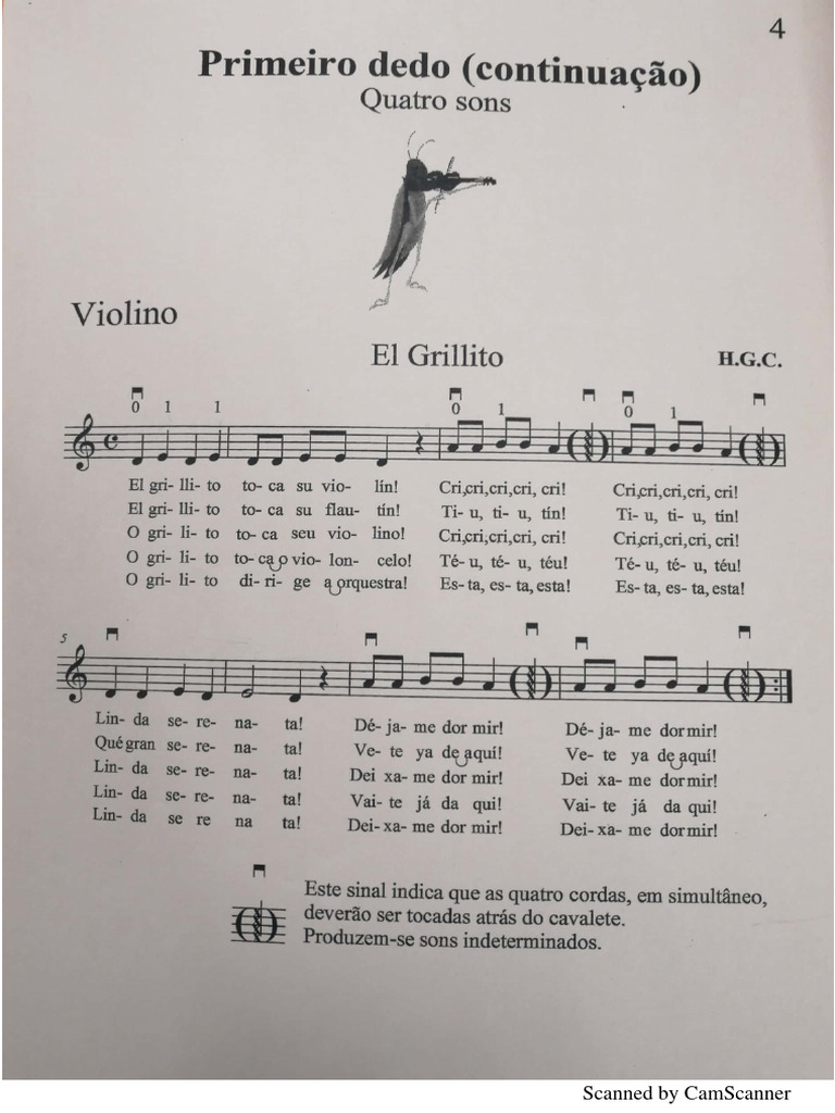 El Grillito Violin I | PDF