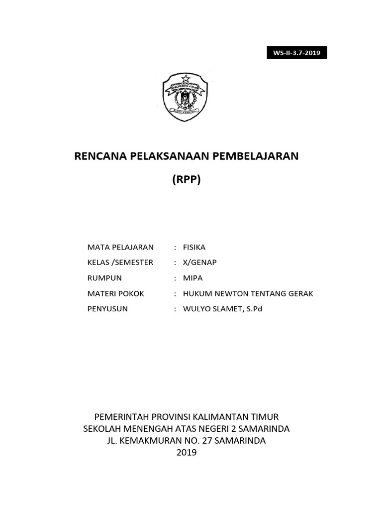 1a. RPP - X - 3.7 - Wulyo | PDF