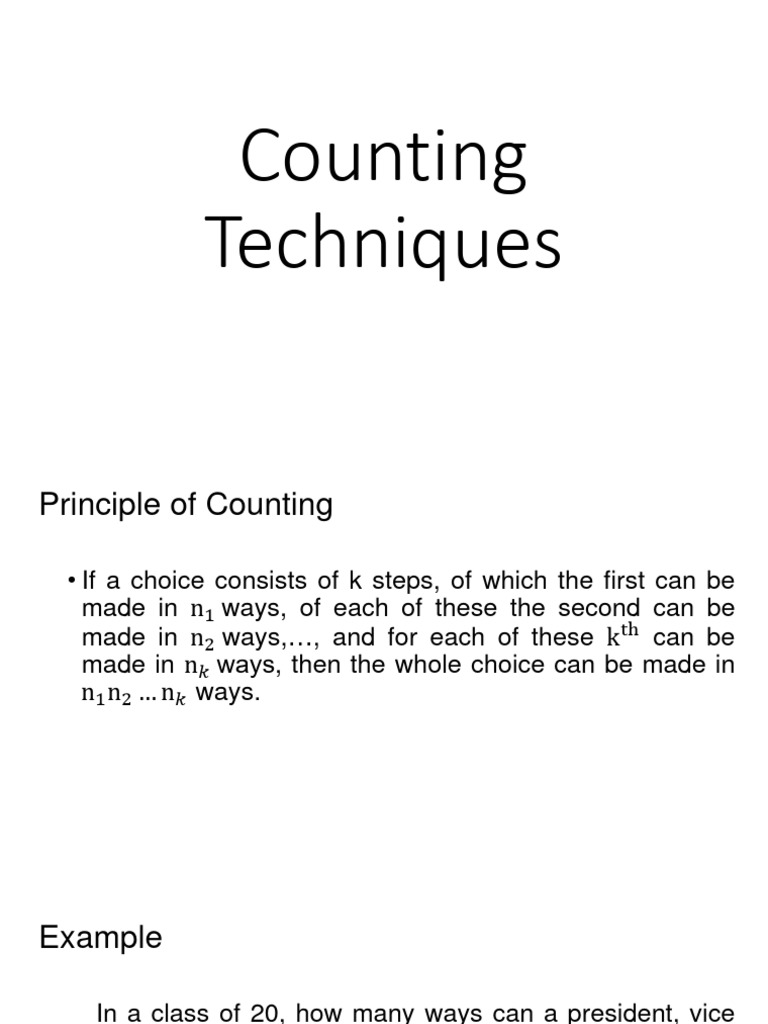 ENGDATA Module 4 (Counting Techniques) | PDF ENGDATA Module 4 (Counting Techniques) | PDF