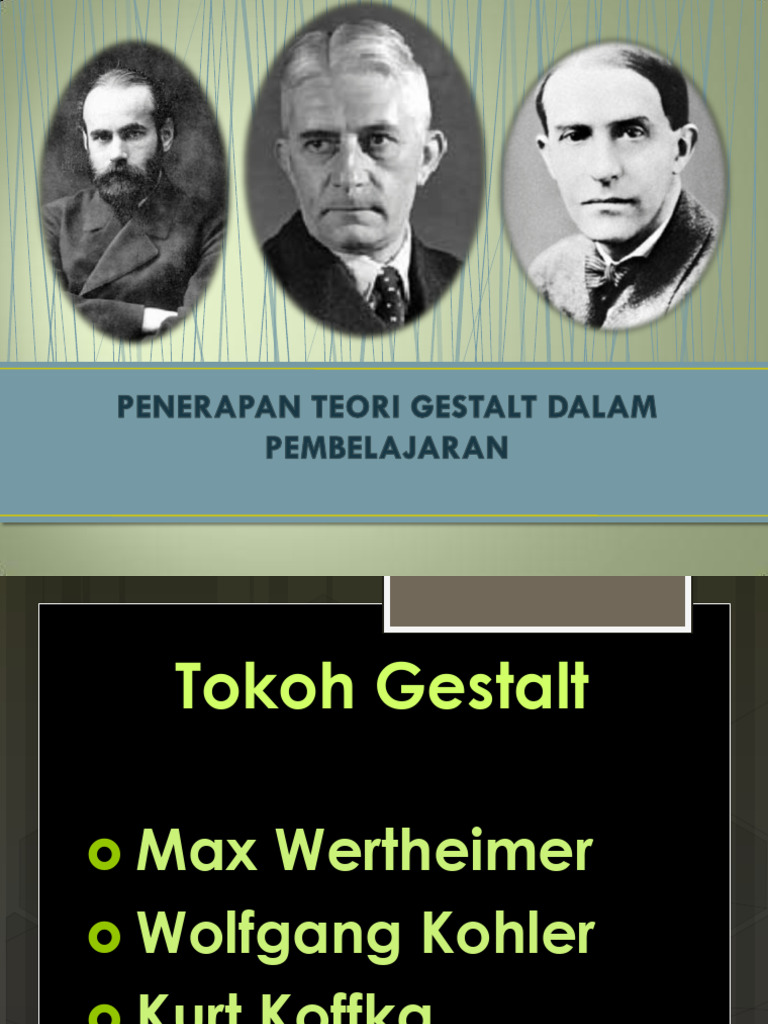 Teori Gestalt Dalam Pembelajaran | PDF