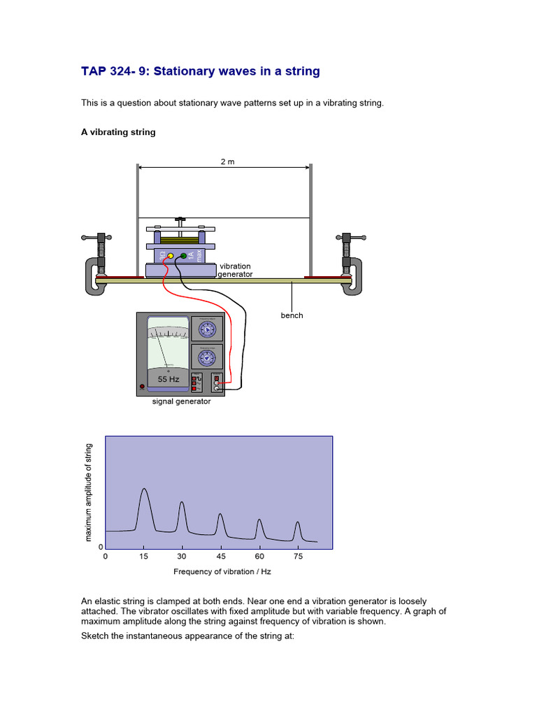 Episode 324 9 Stationary Waves in A String | PDF