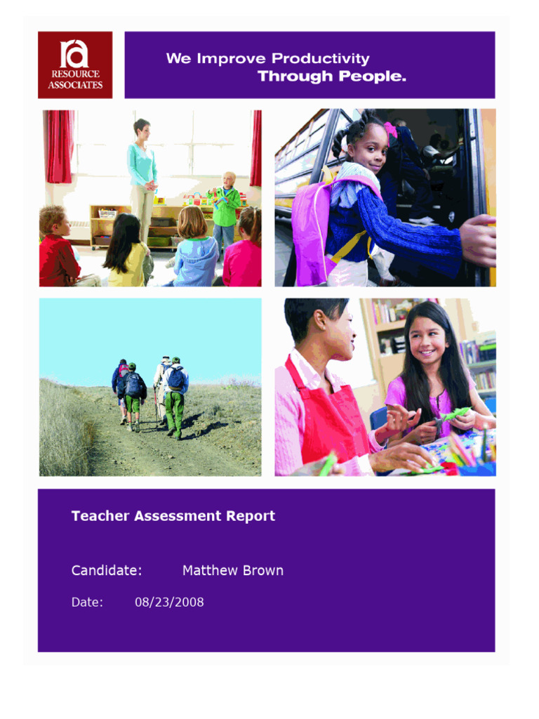 Teacher Test - Sample Report | PDF