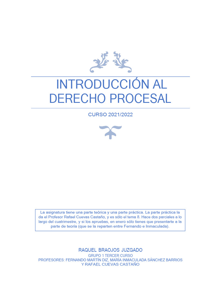 Introducción Al Derecho Procesal | PDF