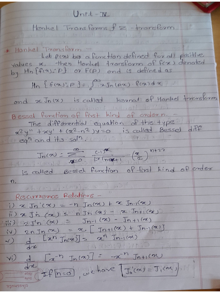 Hankel Transform | PDF