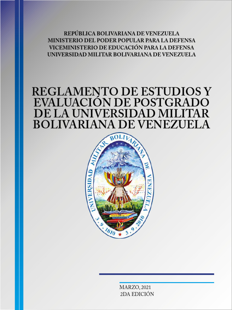 Reglamento de Postgrado | PDF | Titulo academico | Licenciatura