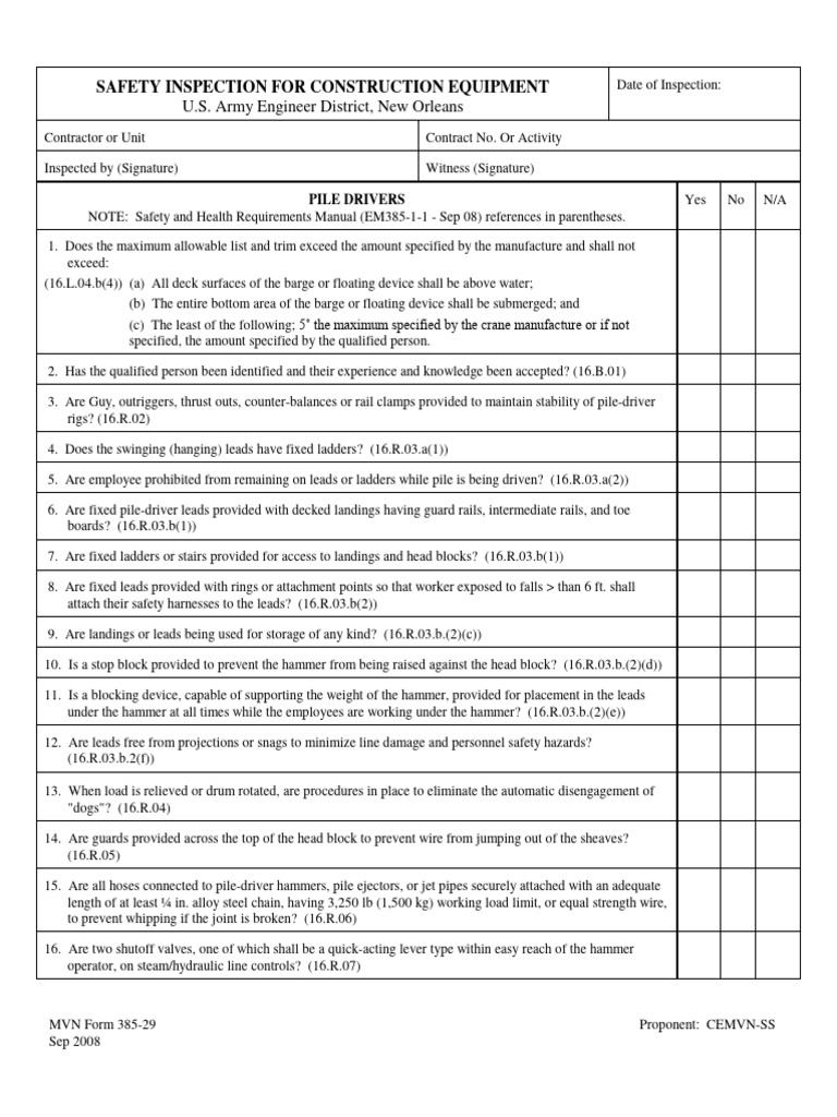 385-29 Pile Driver | PDF | Crane (Machine) | Deep Foundation