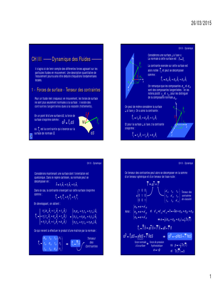 3-La Dynamique Des Fluides | PDF