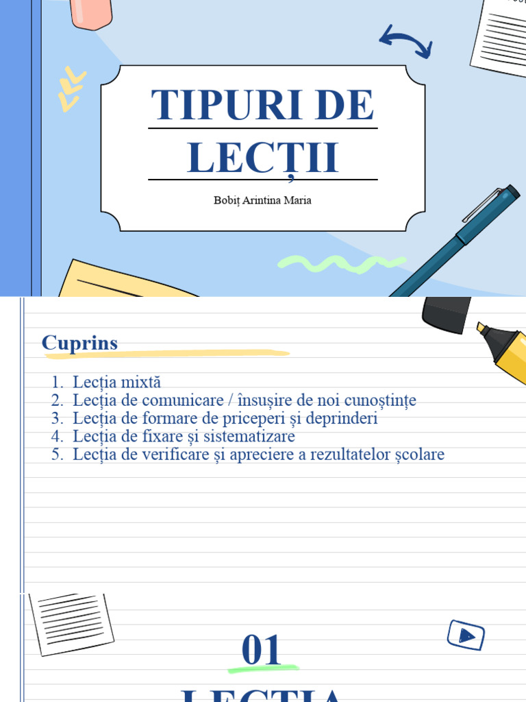 TIPURI DE LECȚII (1) | PDF