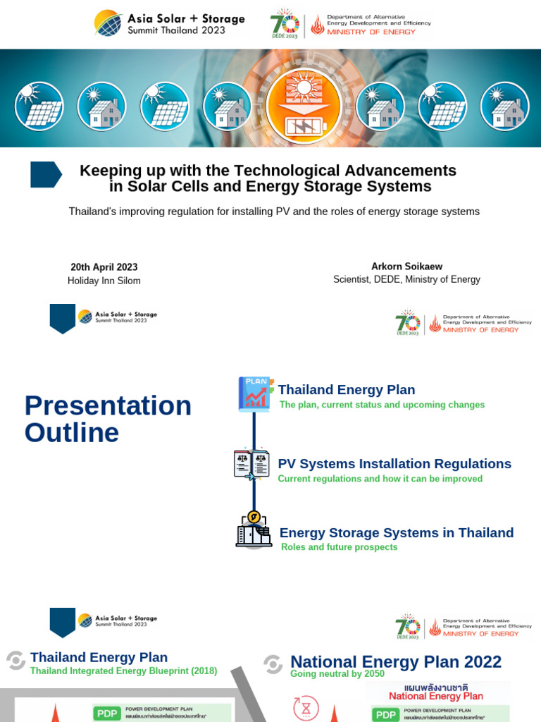Thailand's Solar & Energy Storage Advances | PDF | Technology & Engineering