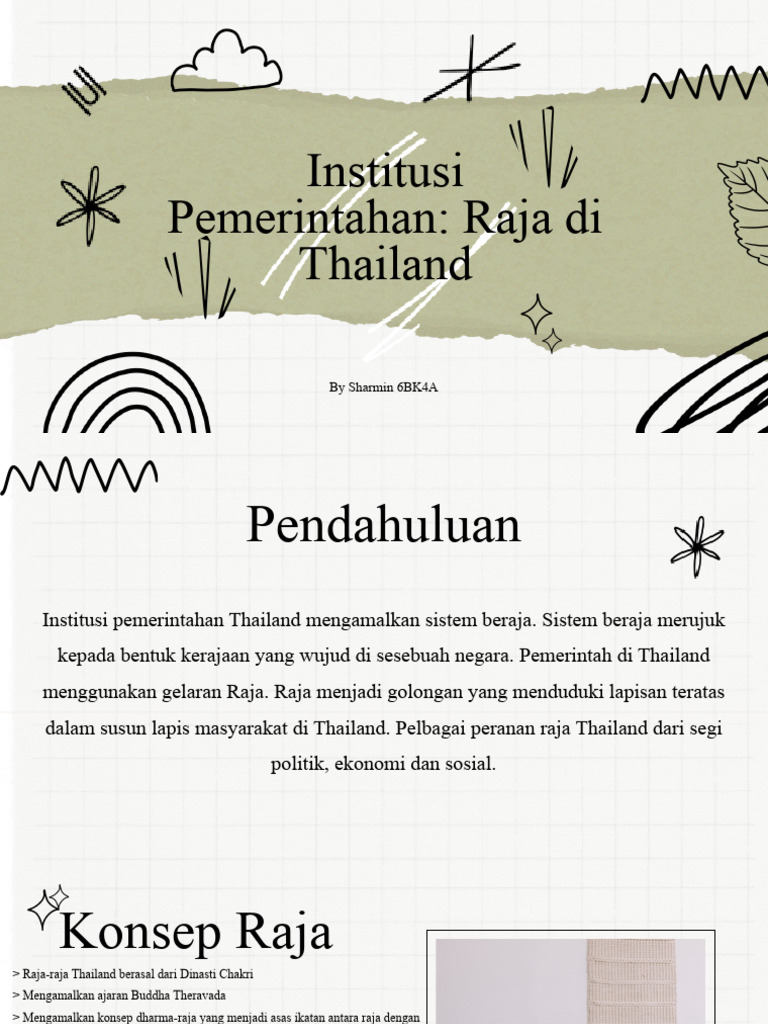 Institusi Pemerintahan Raja Di Thailand | PDF