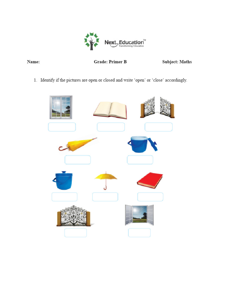 Primer B Maths Worksheet (1) | PDF