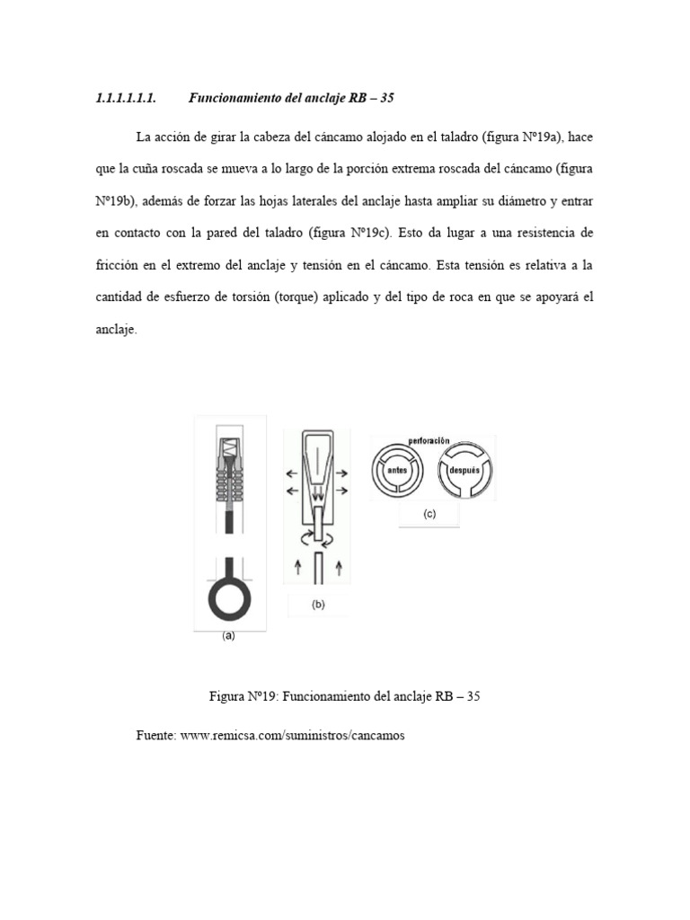 Funcionamiento y Aplicaciones Del Anclaje R-35 Rabo de Coche | PDF