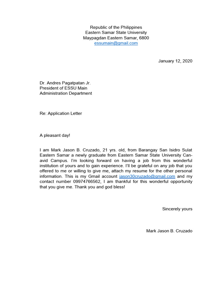 Civilian-Letter Jason3 | PDF