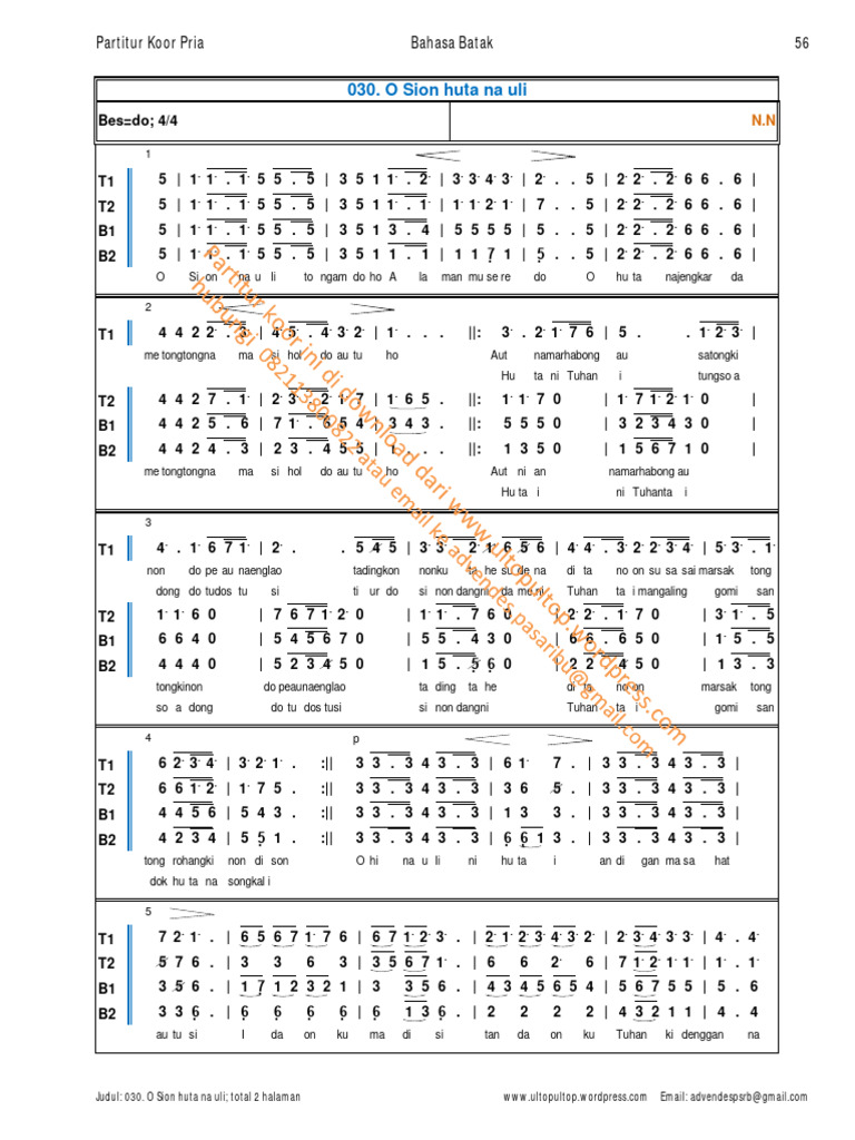 O Sion Huta Na Uli | PDF