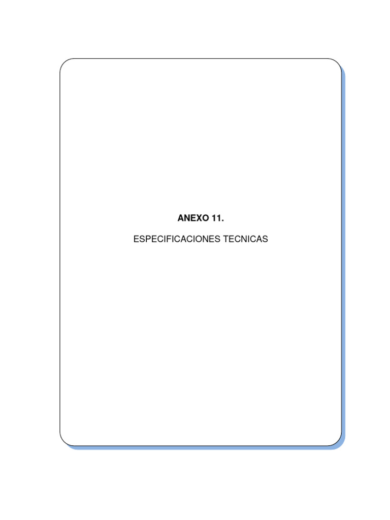 Especificaciones - Tecnicas para Pso Quebradas | PDF Especificaciones - Tecnicas para Pso Quebradas | PDF