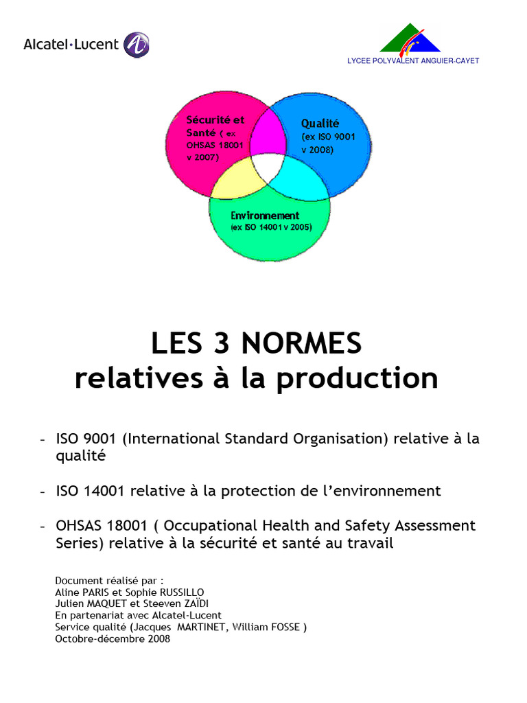 Normes Production | PDF