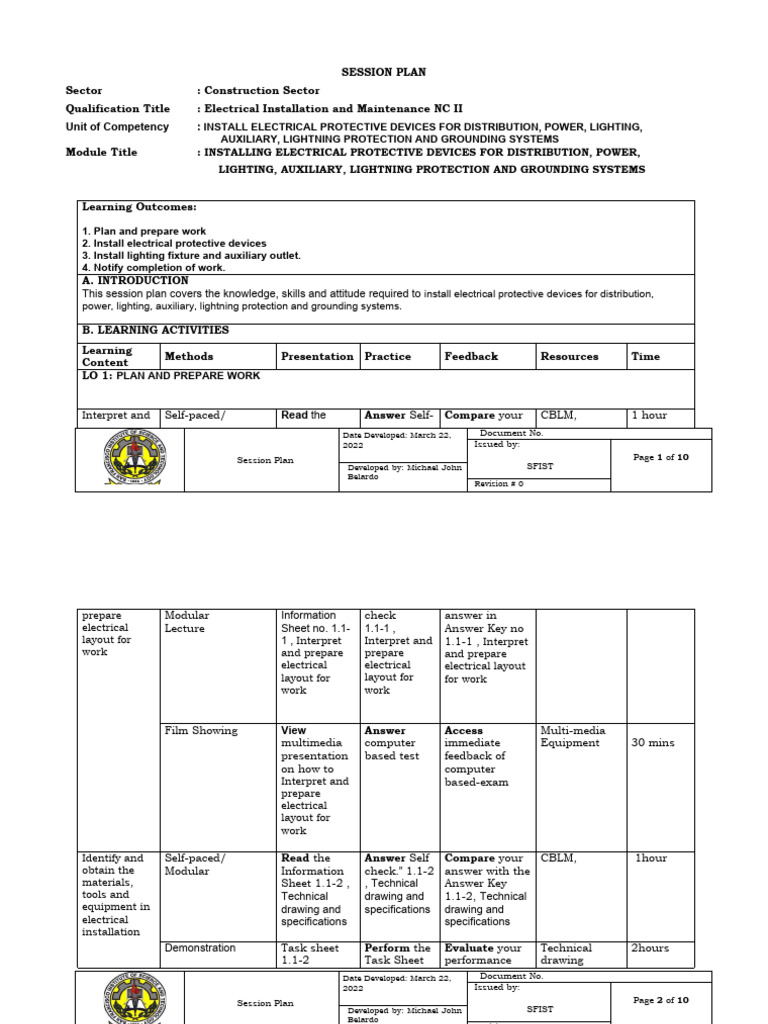 Session Plan - Eim | PDF