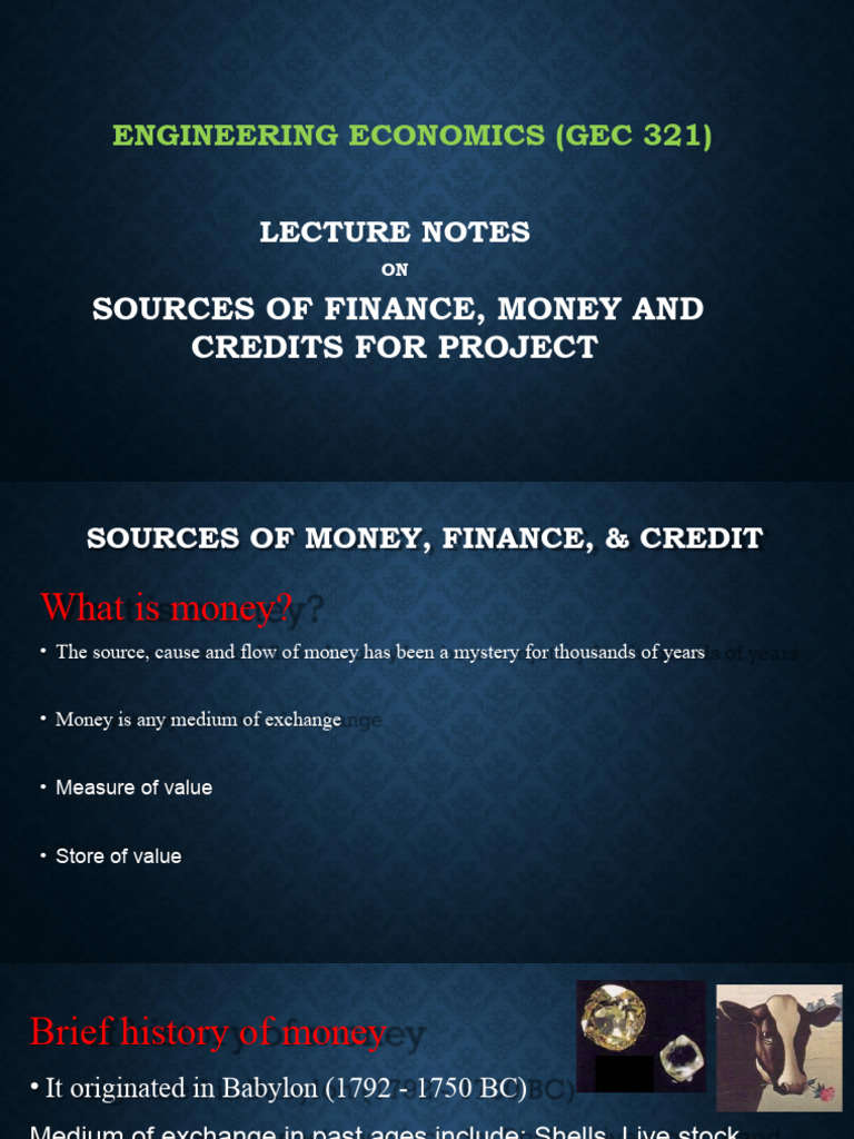 Sources of Money... | PDF | Money | Banks