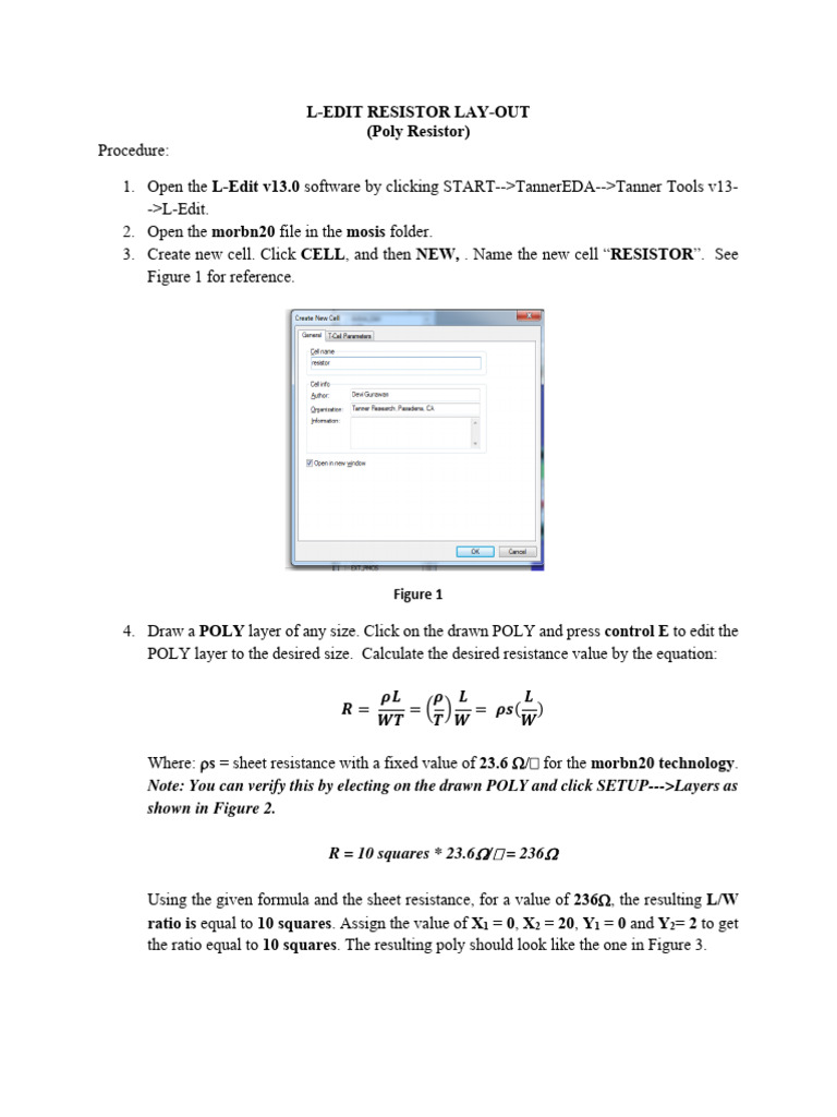 Resistor Layout | PDF
