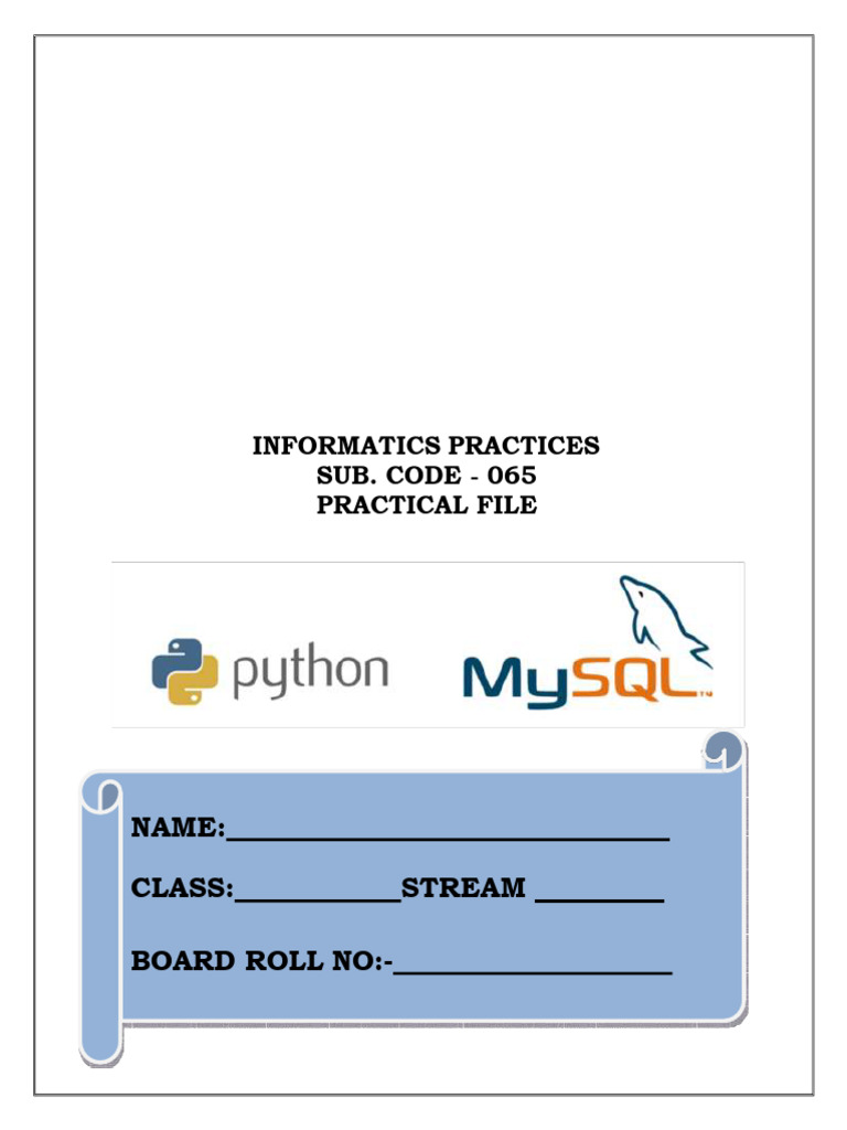 IP-XII-2022 (Practical File) | PDF