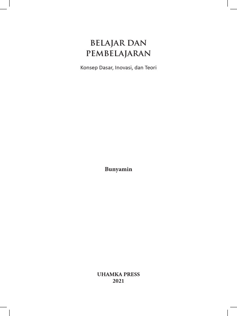 Belajar Dan Pembelajaran-CTK | PDF | Karier & Perkembangan