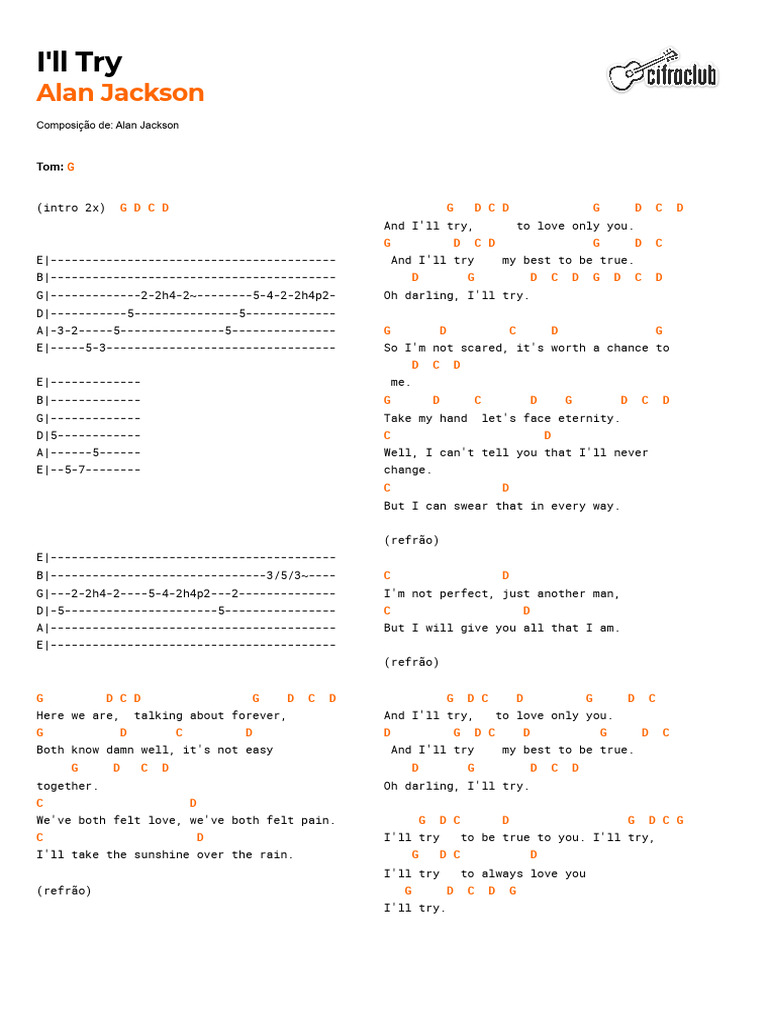 003 - Alan Jackson - I'll Try | PDF