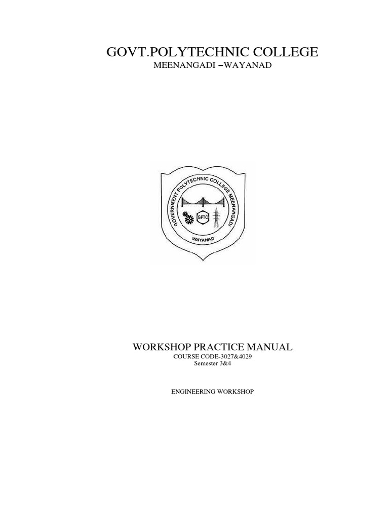 Workshop Practice 2022-23 | PDF