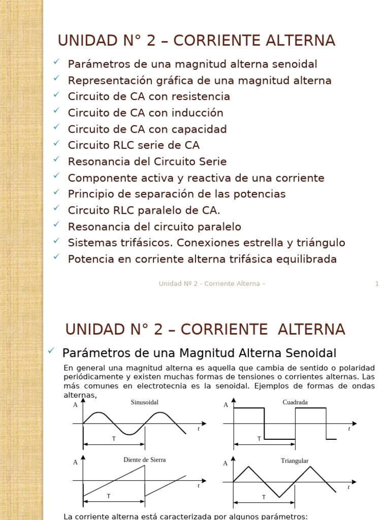 Corriente Alterna 1 Fatlyf | PDF | Inductor | Corriente alterna