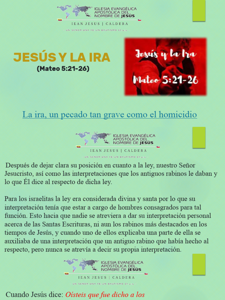 Jesus y La Ira | PDF