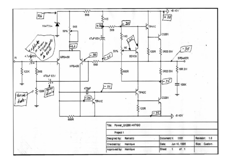 Amp Meteoro QX200 Antigo | PDF