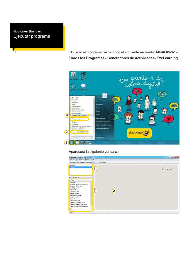 Tutorial Exelearning | PDF | Ventana (informática) | Archivo de computadora