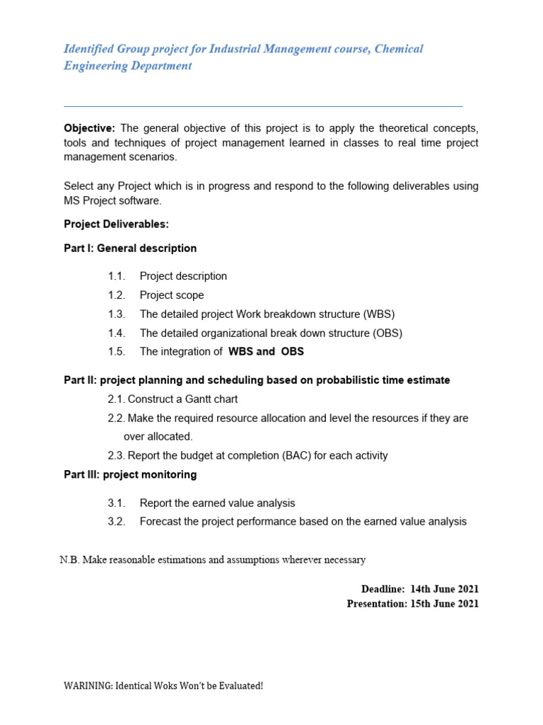 Assignment 3 - Group Project | PDF