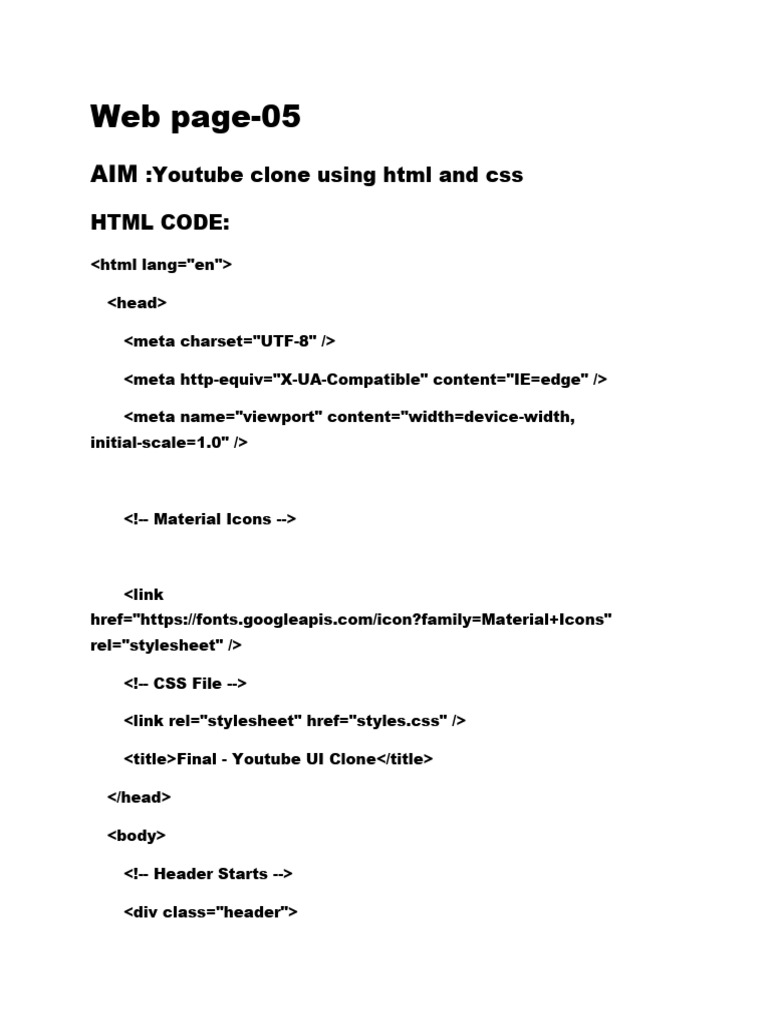 Youtube Clone | PDF | Business