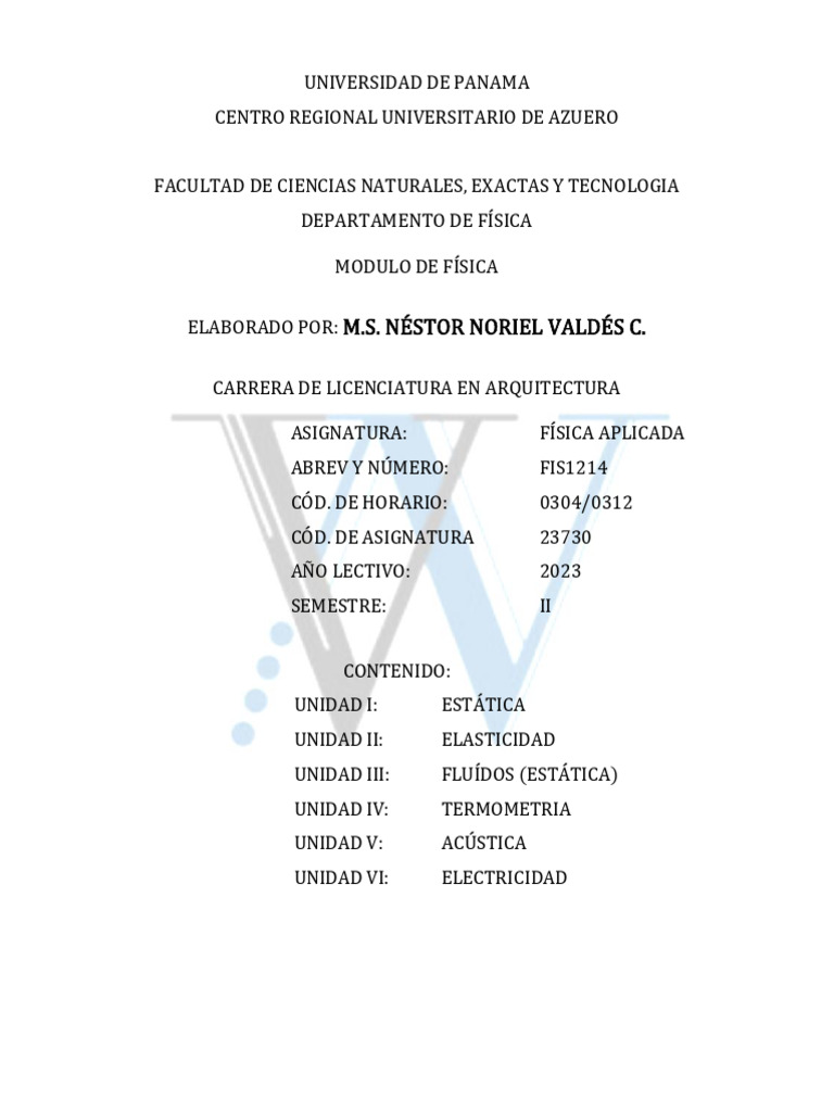 Modulo Fis1214 (Arq) 2023 | PDF | Vector Euclidiano | Fuerza