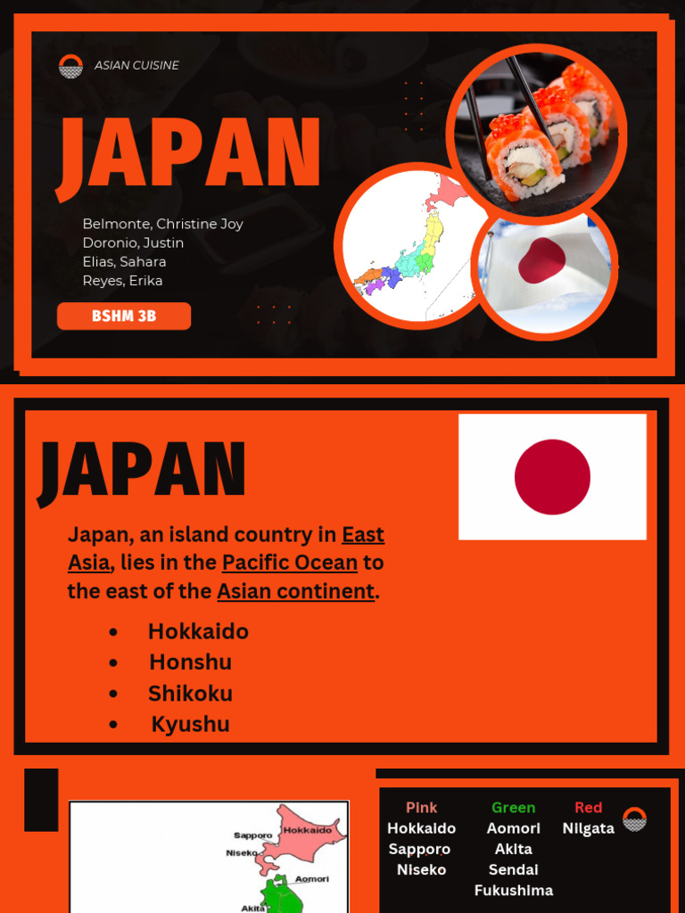 Japanese Food Presentation | PDF | Japanese Cuisine | Sushi