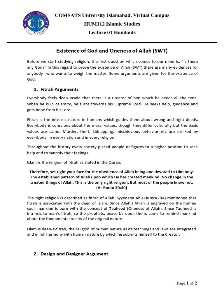 HUM112 Handouts Lecture01 | PDF