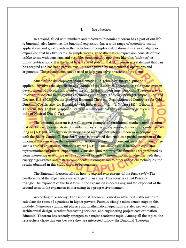 BINOMIAL | PDF