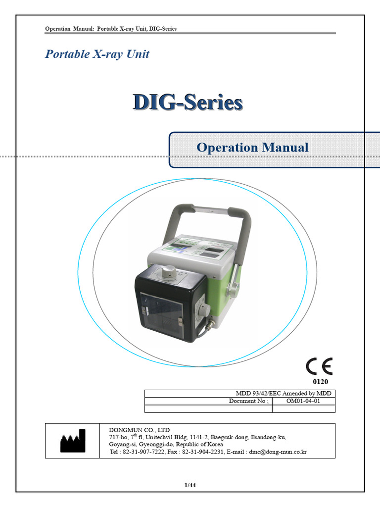 Portable Manual - DIG-360 | PDF | Radiography | Bluetooth