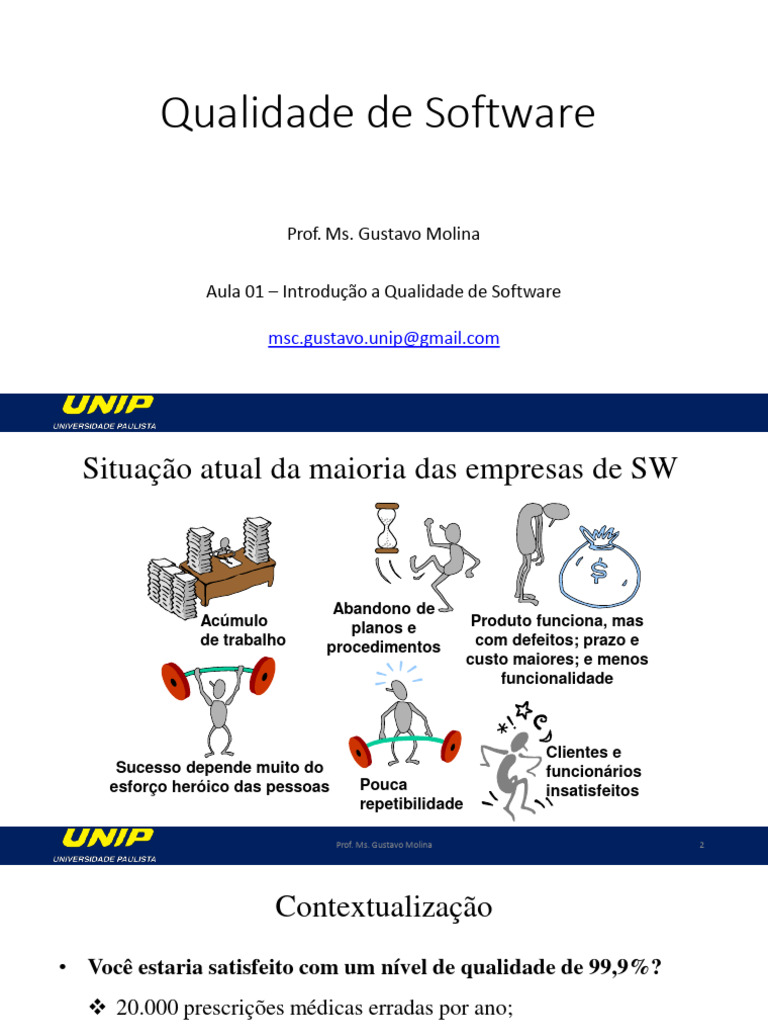 02 - Introdução A Qualidade de Software | PDF | Qualidade (negócios ...
