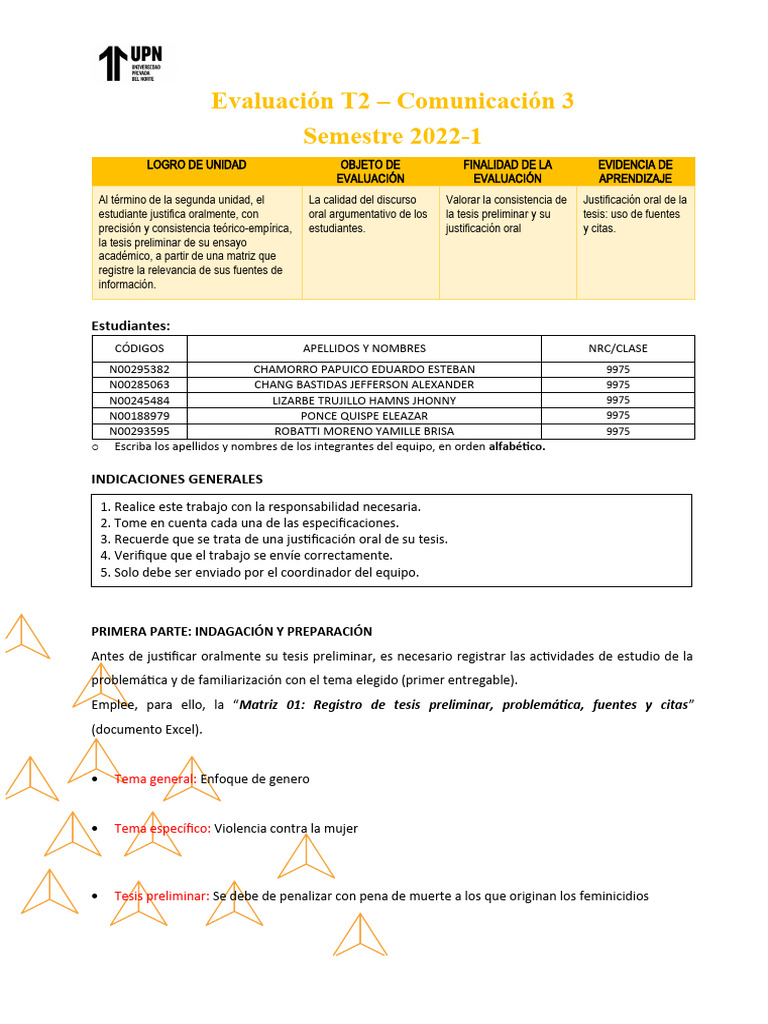 T2 Comunicación 3 - Grupo 11 - Ug | PDF
