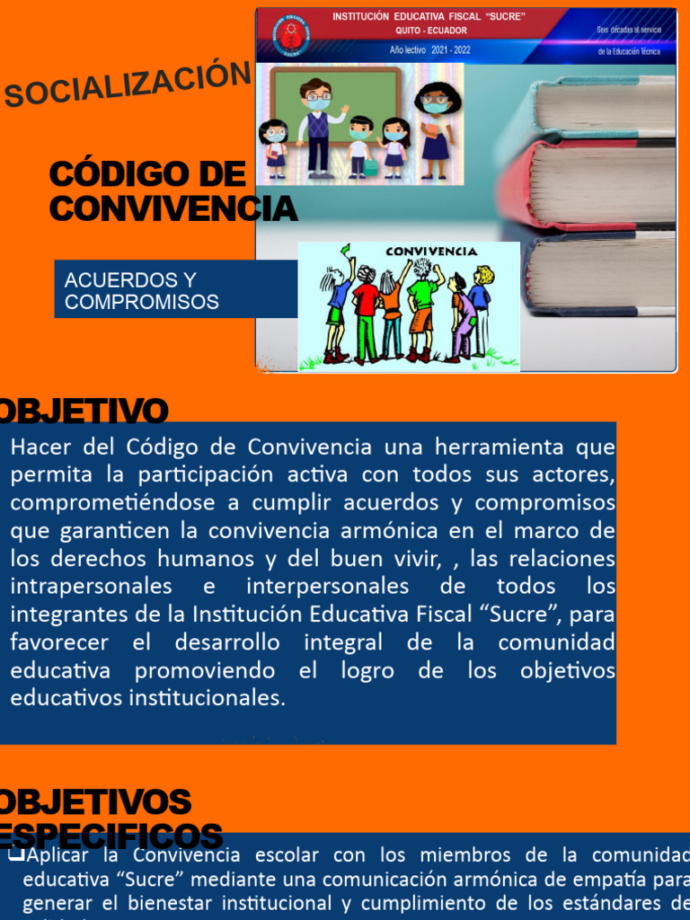 Socializacion Del Código De Convivencia Pdf