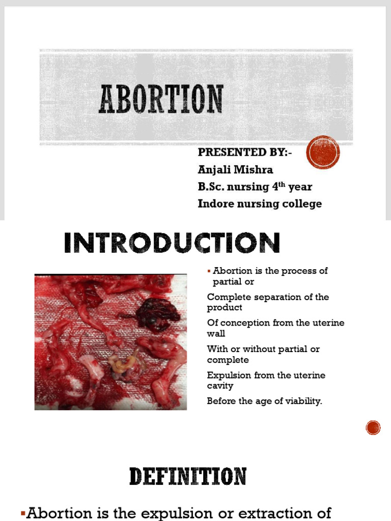 Abortion | PDF | Miscarriage | Uterus