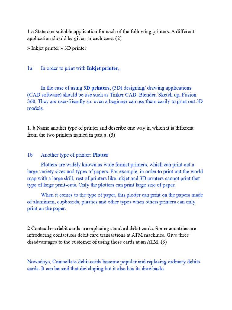 Ict Chapter 2 Exam Style Questions Some Answers Pdf Qr Code